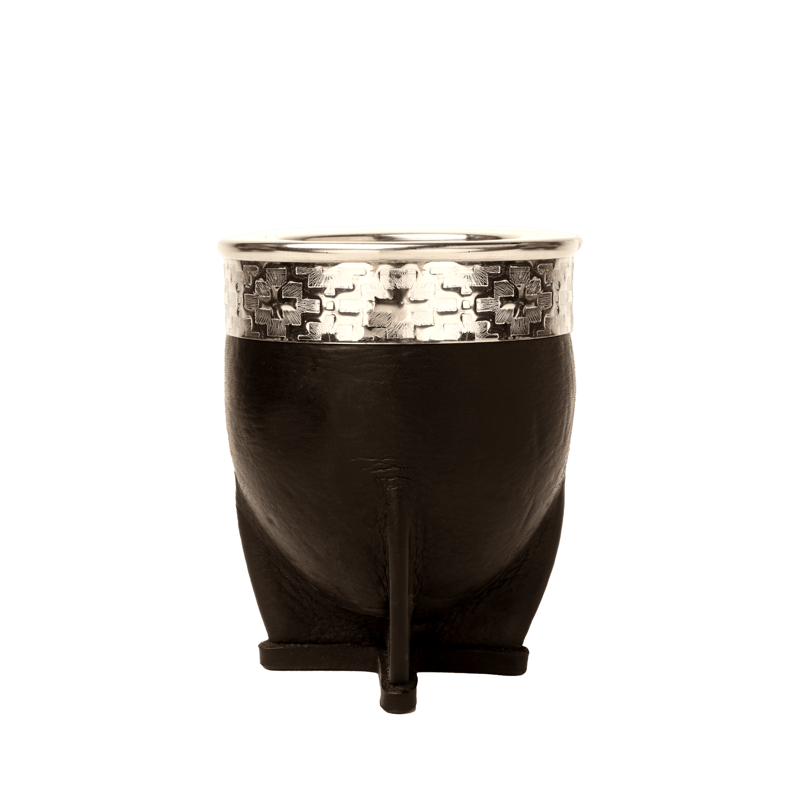 Mate Imperial Doble Virola de Alpaca Lisa "Rosario"- Estilo Austral